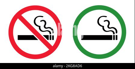 Pictogramme de journée non fumeur de dessin animé. Tabac à cigarettes ...