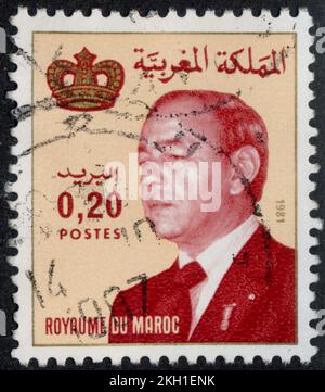 timbre oblitéré royaume du maroc,75 ème anniversaire de l'émission du ...