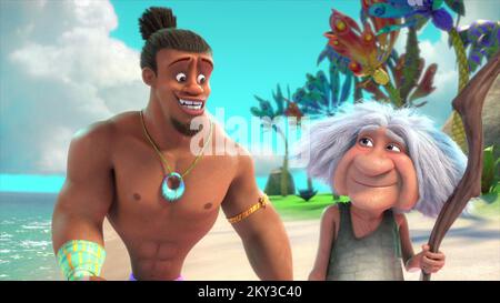LE CROODS: ARBRE GÉNÉALOGIQUE, de gauche à droite: Gran (Artemis ...