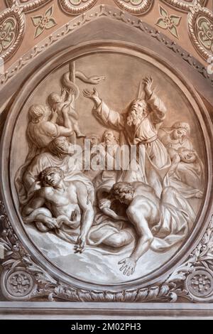 Le serpent de bronze miracle Moses fresco, Fi Diocesan Musée de l'Art ...