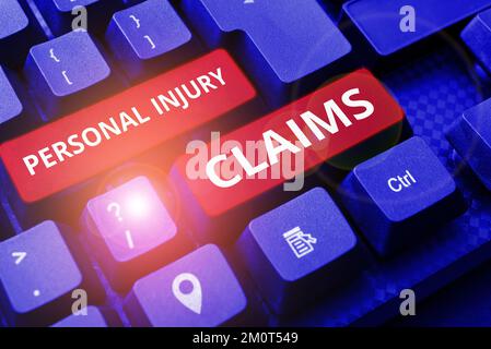 Écriture affichant le texte Loi sur les blessures corporelles, mot ...