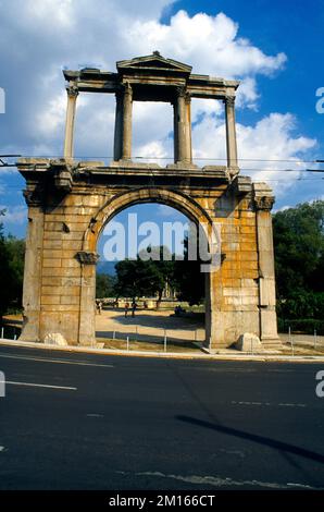 Athènes. Arc d'Hadrien Photo Stock - Alamy