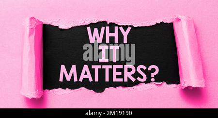 Affiche Pourquoi est-ce important ? Aperçu de l'entreprise raisons ...