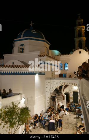 Grèce, île d'Astypalaia, Chora, Monastère et église de Panagia ...