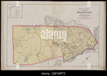 Atlas de la ville de Brookline, Norfolk County, Massachusetts : à ...