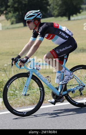 Belge Jan Bakelants de l'équipe RadioShack-Leopard photographié lors de ...