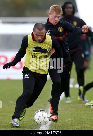 20131115 - BRUXELLES, BELGIQUE : Kevin de Bruyne en Belgique et Laurent ...