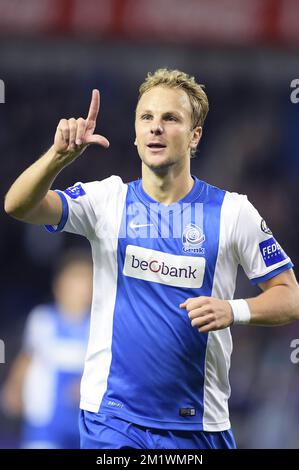 20141019 - GENK, BELGIQUE : Julien Gorius de Genk et Sherjill Macdonald ...