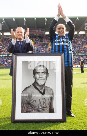 20141026 - BRUGGE, BELGIQUE: Bart Verhaeghe, président du Club, et ...