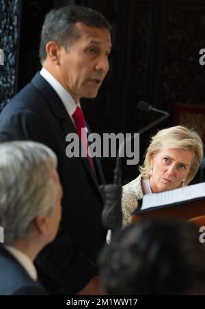 20141023 - LIMA, PÉROU : La princesse Astrid de Belgique et le vice ...