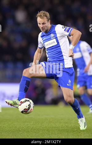 20141109 - GENK, BELGIQUE : Julien Gorius de Genk et Herve Kage de Genk ...