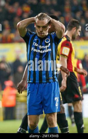 20141217 - LOKEREN, BELGIQUE: Le Club Rudy Ruud Vormer semble abattu ...