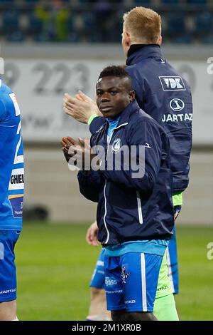 20150405 - GENT, BELGIQUE: Moses Simon de Gent et Gert-Jan de mets de ...