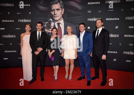 L'actrice Charlotte Vandermeersch, l'actrice Koen de Bouw, l'actrice et ...