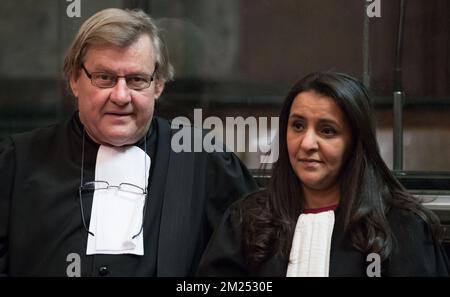 L'avocat Didier de Quevy, l'avocat Samira Bouyid et l'avocat Carine ...