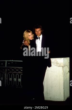 Johnny hallyday | Johnny hallyday et Sylvie Vartan Archives 'années 70' 20/06/1973 Photo Stock ...