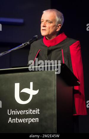 Le recteur d'UAntwerpen Herman Van Goethem photographié lors d'une ...