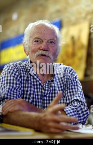 Guido Vanderhulst photographié lors de la présentation du livre ...