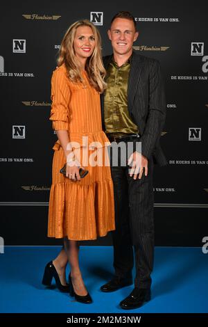 Serge Pauwels et sa petite amie INE Beyen photo lors de la cérémonie de remise des prix 'Gala ...