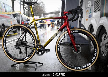 L'illustration montre le nouveau vélo des champions nationaux belges ...