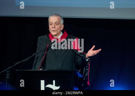Le recteur d'UAntwerpen Herman Van Goethem photographié lors d'une ...