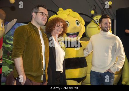 Bettina Berger, Thomas Van Goethem, Maya et Kobe Van Herwegen assistent ...