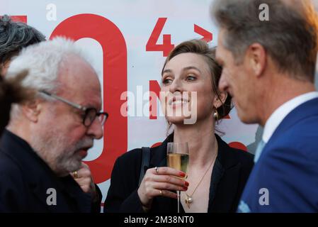L'actrice Ruth Becquart photographiée lors d'une cérémonie de pose d ...