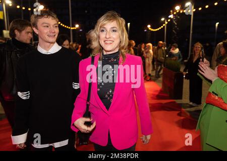 L'actrice Ruth Becquart photographiée lors d'une cérémonie de pose d ...
