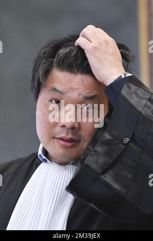 L'avocat Philip Daeninck photographié pendant la session de ...