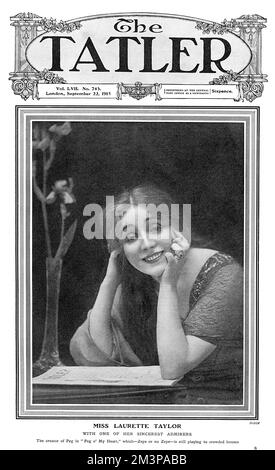Mlle Laurette Taylor (1883-1946) actrice américaine née Loretta Helen ...