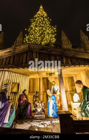 Vienne : marché de Noël 'Wiener Christkindlmarktt', étals du marché de ...