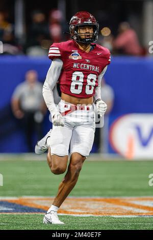 17 décembre 2022: NC Central Latrell collier (5) court pour le yardage ...