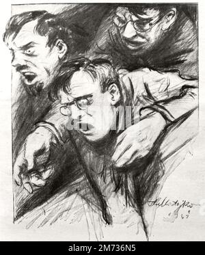 Zeichnung von Theo Matejko (1893-1946) von 1921 mit dem Untertitel 'Auf ...