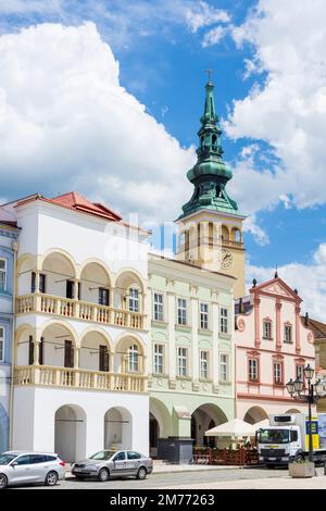Novy Jicin (Neu Titschein, Neutitschein): Place Masarykovo avec la ...