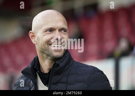 ROTTERDAM - Dennis van der Ree, entraîneur du FC Groningen, lors du ...