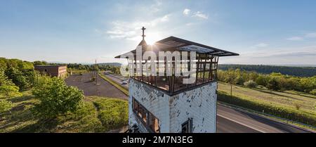 Allemagne, Thuringe, Meiningen, Henneberg, ancien poste frontalier ...