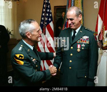 Le général John A. Wickham, USA Le Général John Wickham, 1988 photo ...