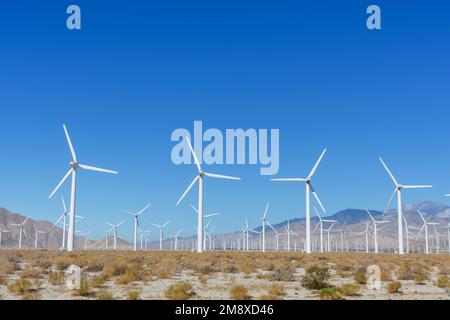 Une éolienne pour le renouvellement de l'énergie à San Gorgonio Pass ...