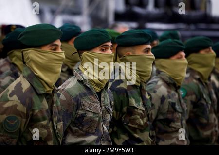 Soldiers of the French Commando Hubert, a special forces unit of the ...
