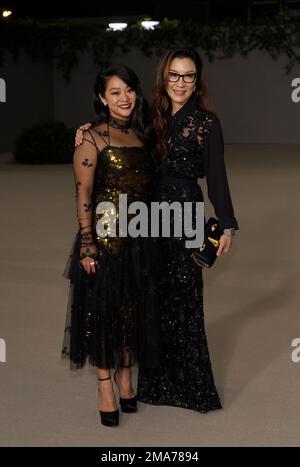 Michelle Yeoh, left, and Stephanie Hsu arrive at the second annual ...