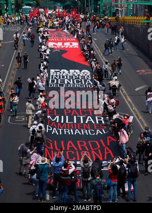 People march in remembrance of the Tlatelolco student massacre, in ...