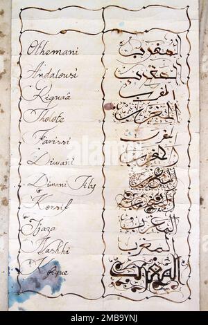 Calligraphie. Marrakech. Maroc. / Calligraphie. Marrakech. Maroc Photo ...