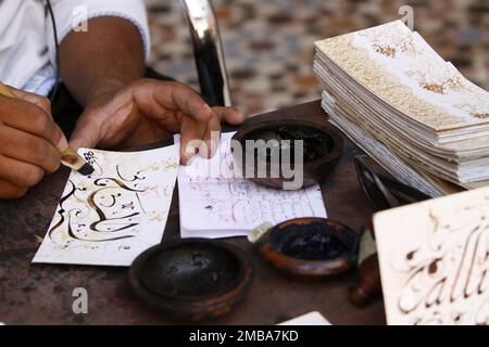 Calligraphie. Marrakech. Maroc. / Calligraphie. Marrakech. Maroc Photo ...