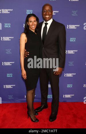 Educator Gingi Wingard, left, and President of Temple University Dr. Jason Wingard, right ...