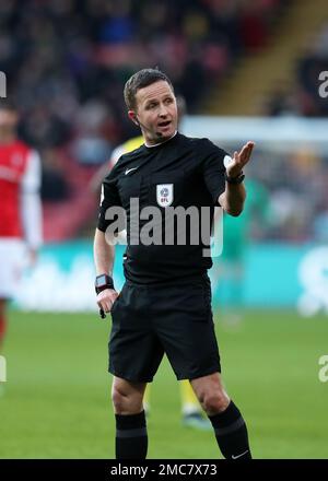 21st janvier 2023 : Vicarage Road, Watford, Hertfordshire, Angleterre ...