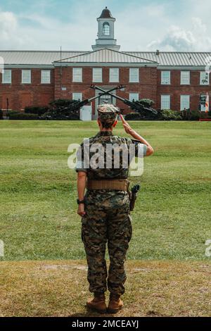 ÉTATS-UNIS Le colonel Ginger E. Beals du corps maritime, commandant du ...