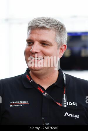 Daytona, Vereinigte Staaten. 22nd janvier 2023. Porsche 911 GT3 R, Kelly Moss avec Riley (#91 ...