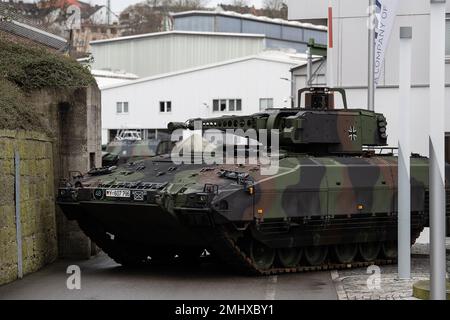 Kassel, Allemagne. 27th janvier 2023. Un véhicule de combat d'infanterie « Puma » produit ...