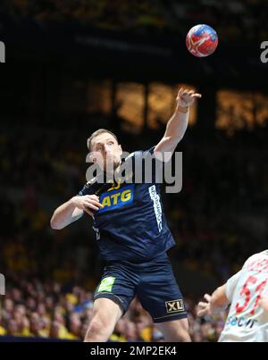 Albin Lagergren de Suède pendant le Championnat du monde masculin de l ...