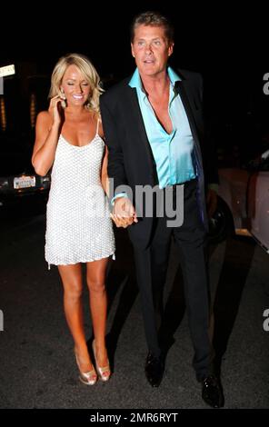David Hasselhoff, ancien « Baywatch », et sa petite amie Hayley Roberts ...